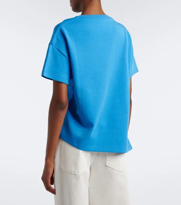 Loewe Asymmetric Cotton-blend T-shirt - Blue