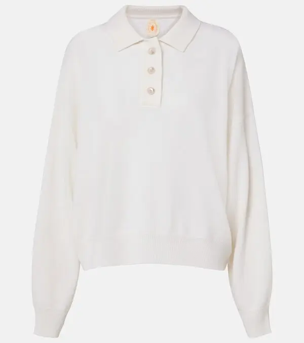 Jardin Des Orangers Wool And Cashmere Polo Sweater - White