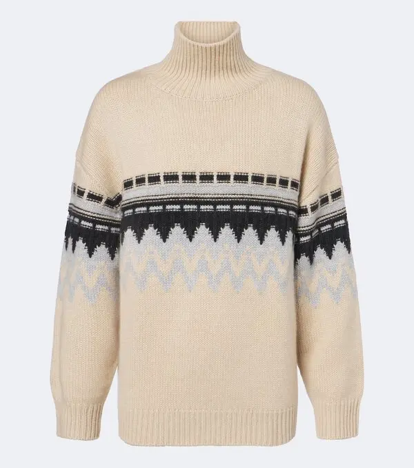 Jardin Des Orangers Fair Isle Cashmere Sweater - Beige