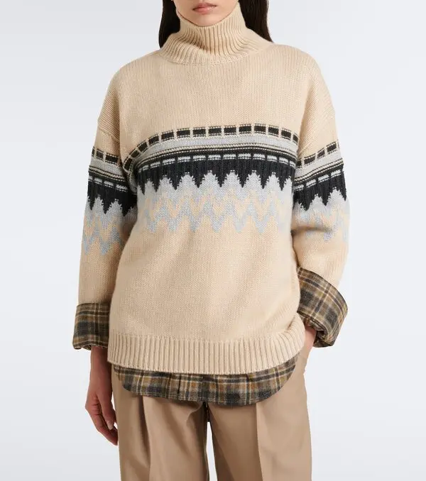 Jardin Des Orangers Fair Isle Cashmere Sweater
