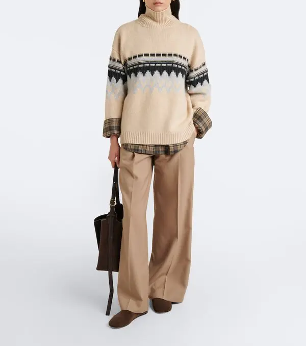 Jardin Des Orangers Fair Isle Cashmere Sweater