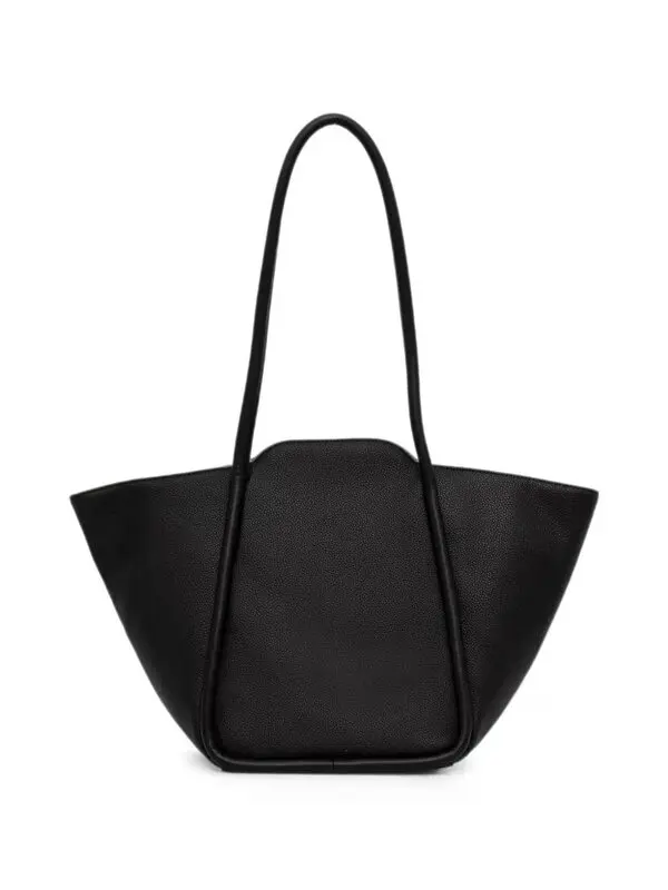 Karl Lagerfeld Pebbled Logo Plaque Tote Bag