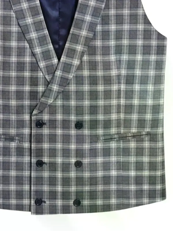 ROBERTO VINCENTI Checked Pattern Waistcoat