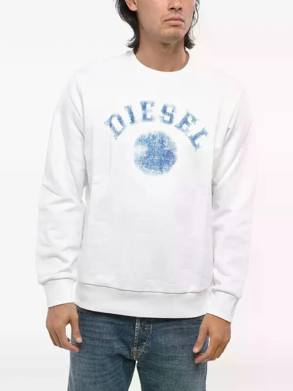 DIESEL® Brushed Logo-print Sweatshirt