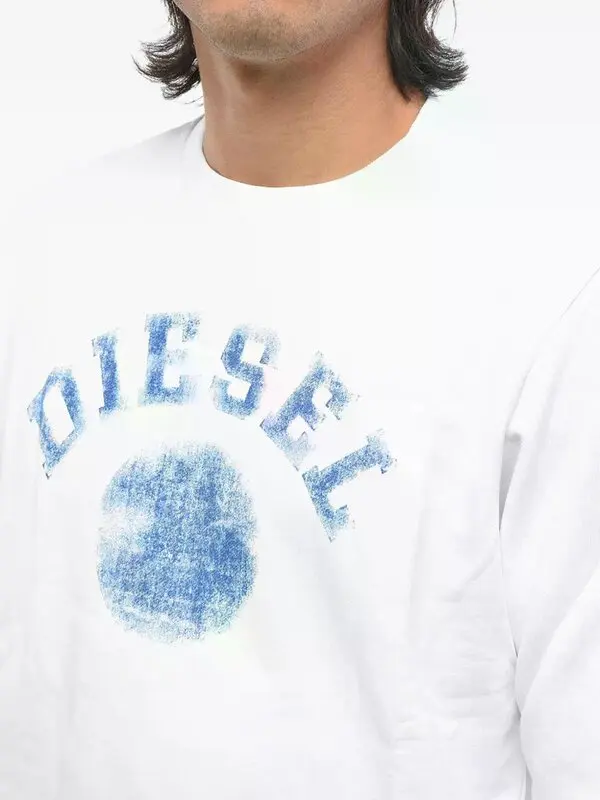 DIESEL® Brushed Logo-print Sweatshirt