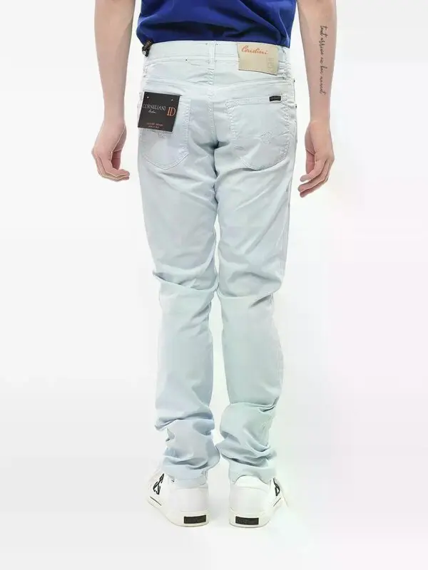Corneliani Id Embroidered Jeans - Blue