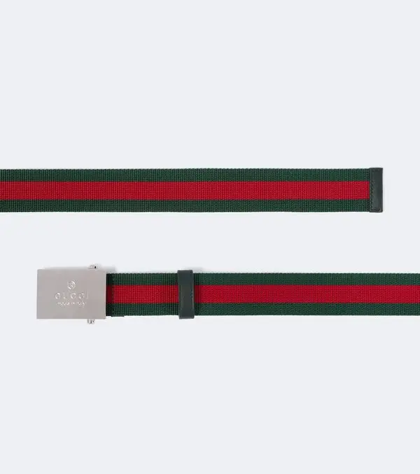 Gucci Web Stripe Canvas Belt