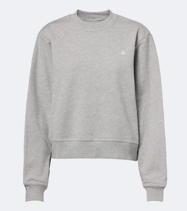 Adidas By Stella McCartney Cotton Jersey Sweatshirt - Grey