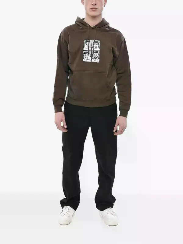 POLAR SKATE CO Jacob's Corner Graphic-print Hoodie - Brown