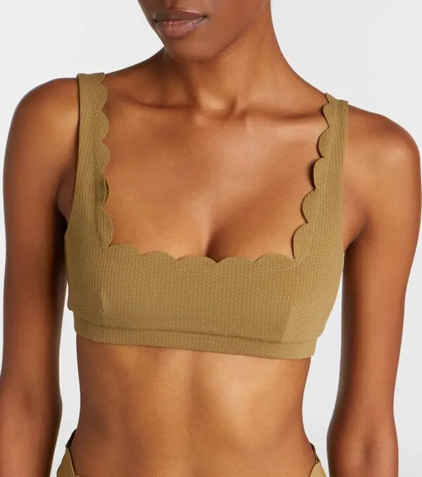 Marysia Mini Palm Springs Scalloped Bikini Top