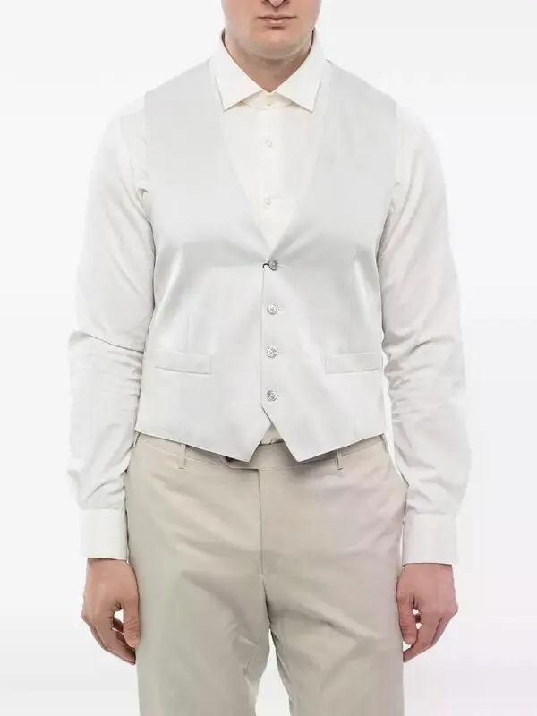 Corneliani Single-breasted Martingale Waistcoat