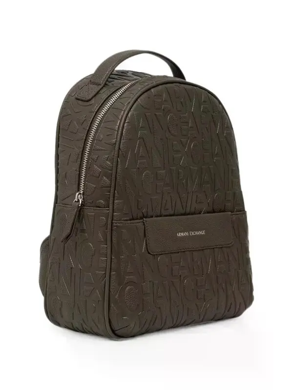 Armani Exchange Logo-debossed Pebbled Backpack