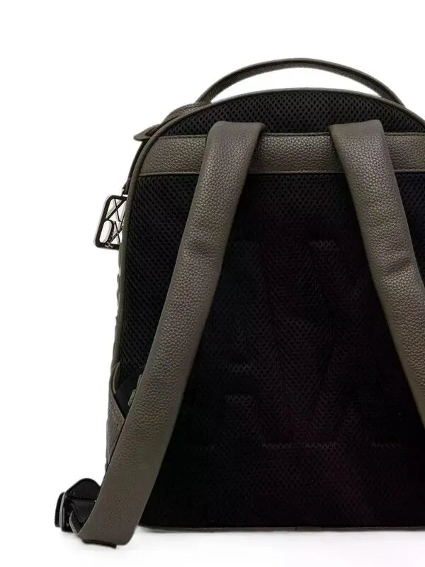 Armani Exchange Logo-debossed Pebbled Backpack