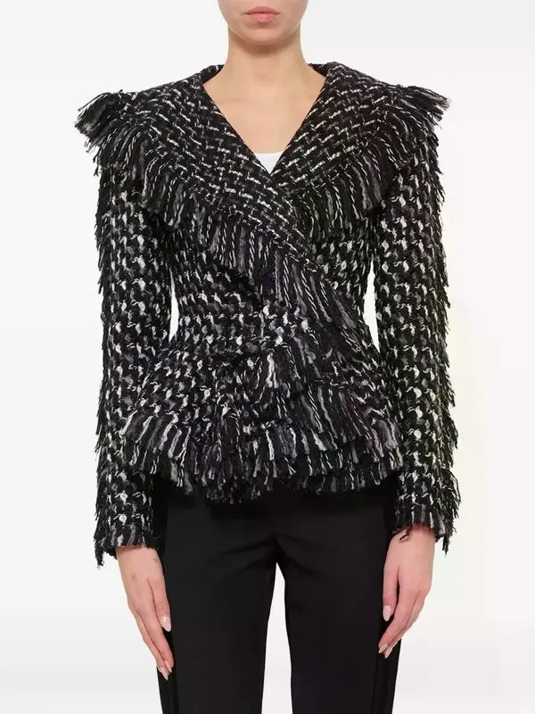 LANVIN Fringe-trimmed Jacket - Black