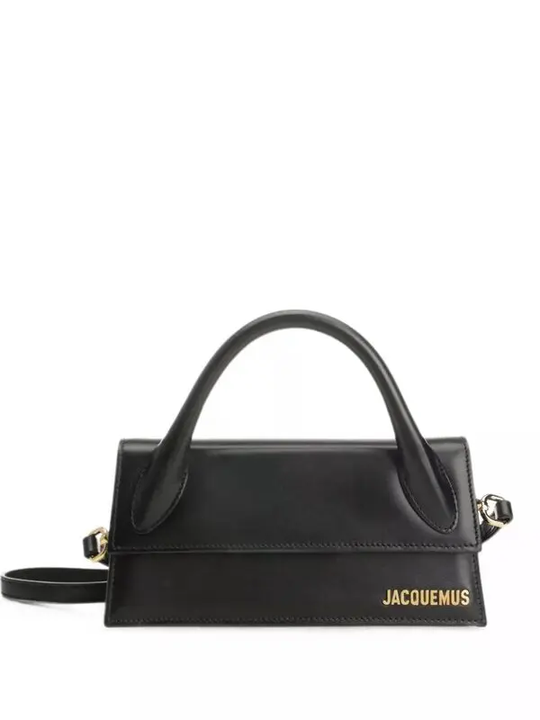 Jacquemus Le Chiquito Long Leather Tote Bag - Black