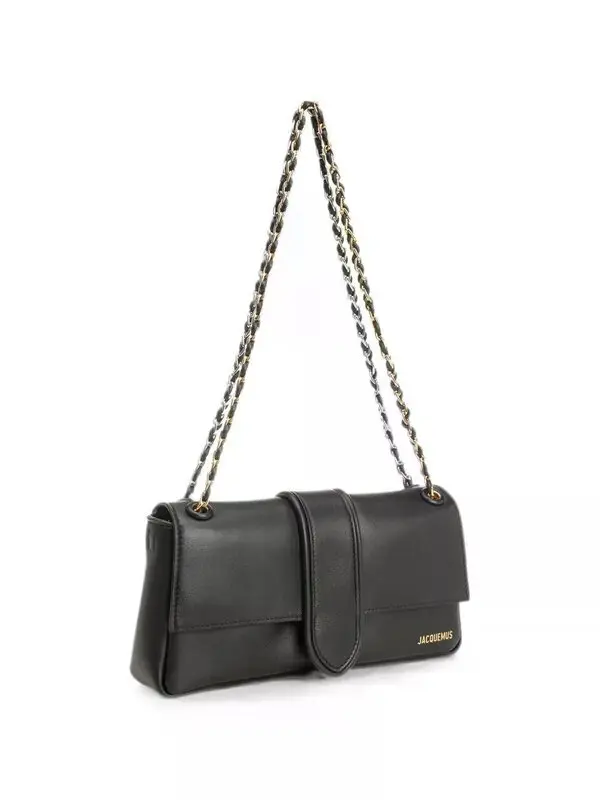 Jacquemus The Bambino Chaîne Leather Shoulder Bag - Black