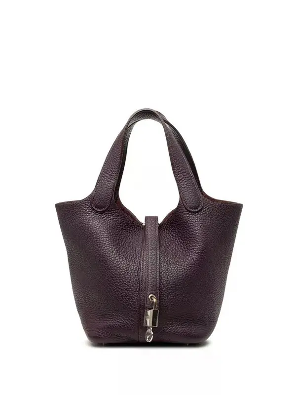 Hermès 2009 Clemence Picotin Lock 18 Handbag - Purple