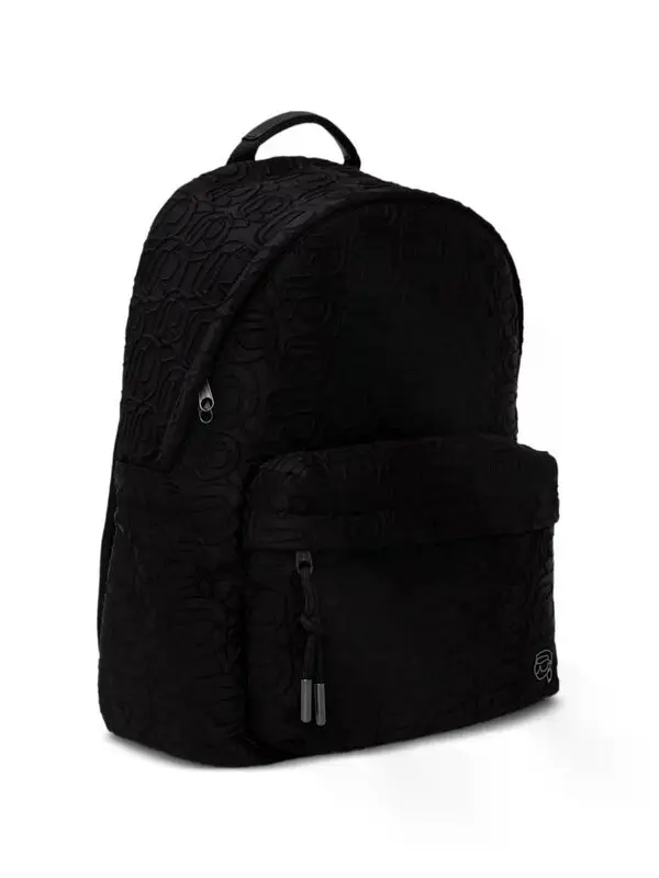 Karl Lagerfeld Ikonik Monogram Backpack - Black
