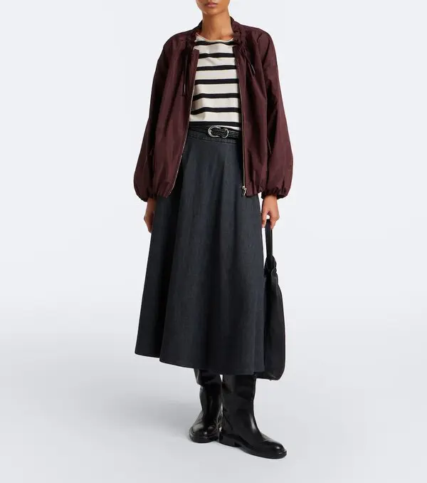 Max Mara Denim Midi Skirt