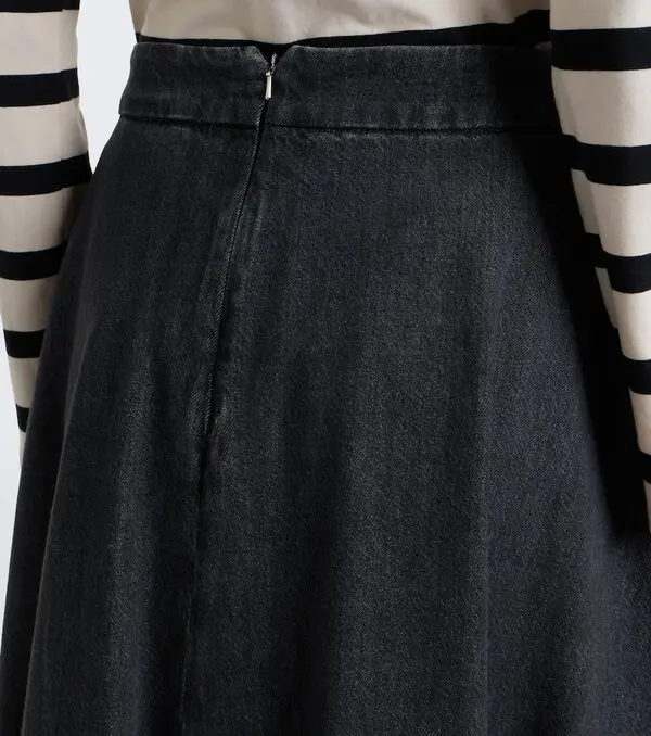 Max Mara Denim Midi Skirt