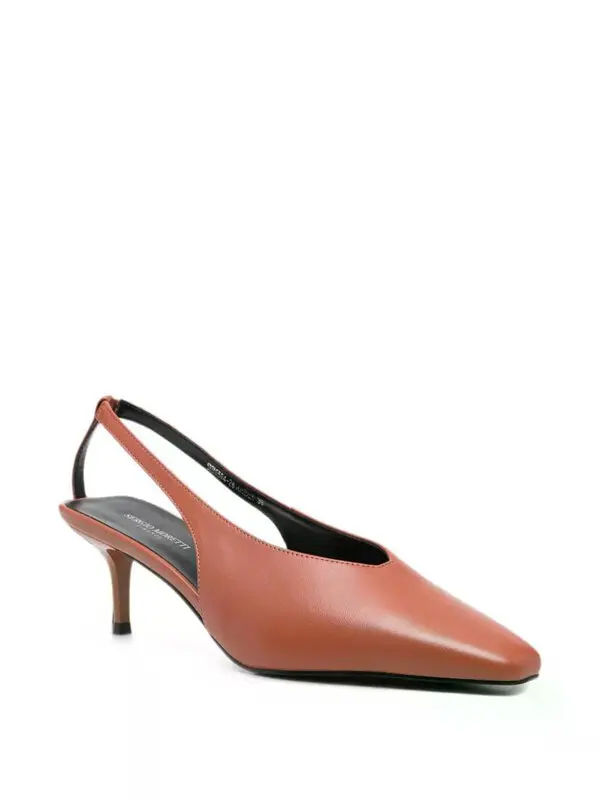 SERGIO MORETTI FIRENZE Pointed-toe Slingback Pumps