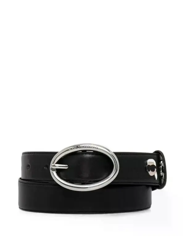 Karl Lagerfeld Ikonik Patch Leather Belt