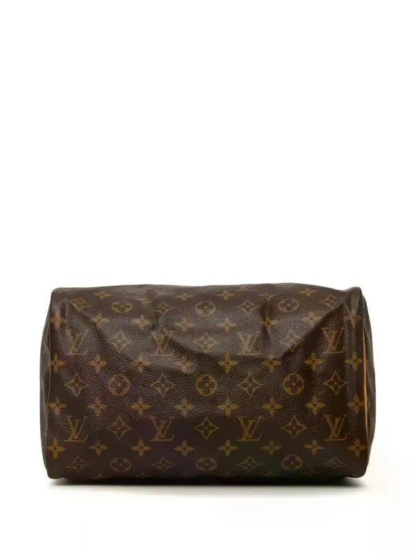 LOUIS VUITTON 1998 Monogram Speedy 30 Boston Bag - Brown