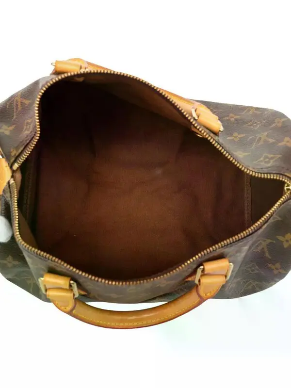 LOUIS VUITTON 1998 Monogram Speedy 30 Boston Bag - Brown