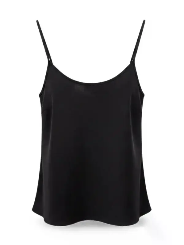 Black Label Sleeveless Spaghetti-strap Top