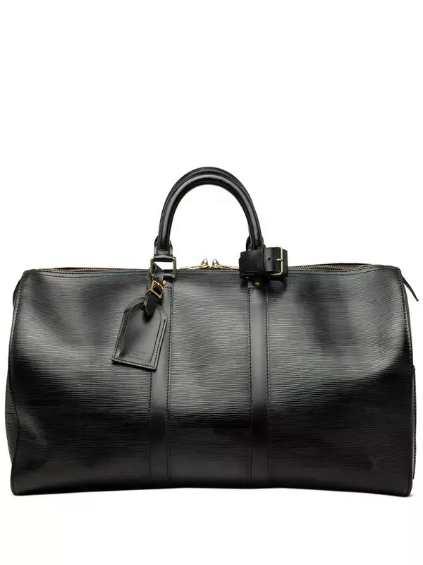 LOUIS VUITTON 1995 Epi Keepall 45 Travel Bag - Black