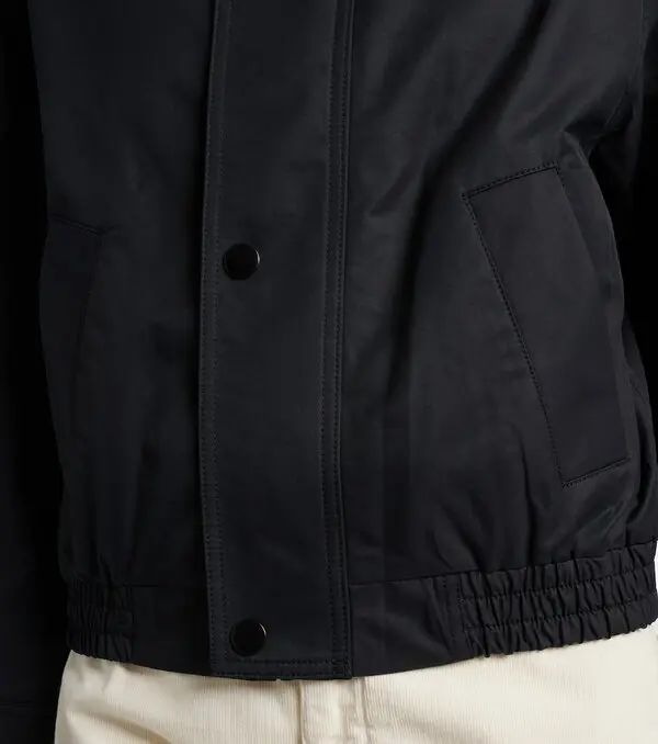 NILI LOTAN Klaire Cotton-blend Bomber Jacket