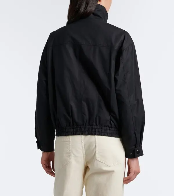 NILI LOTAN Klaire Cotton-blend Bomber Jacket