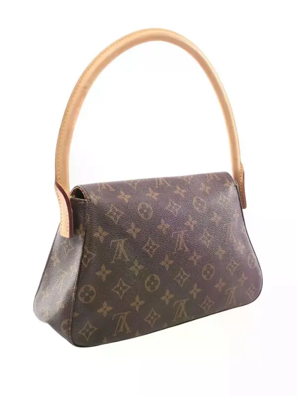 LOUIS VUITTON 2003 Monogram Mini Looping Shoulder Bag - Brown