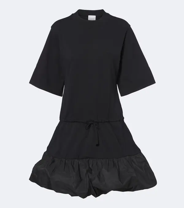 PATOU Cotton And Polyester Mini Dress - Black