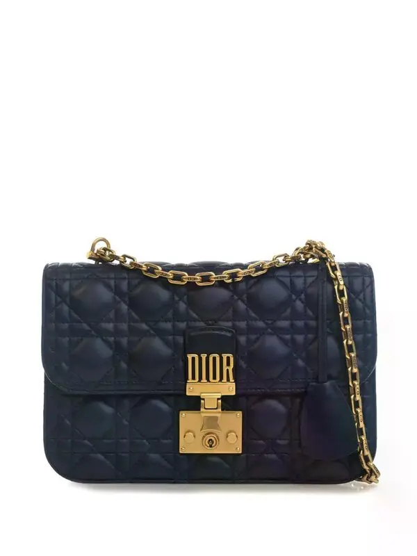 Dior 2017 Medium Lambskin Cannage Dioraddict Flap Shoulder Bag