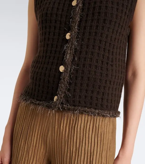 Jardin Des Orangers Waffle-knit Vest