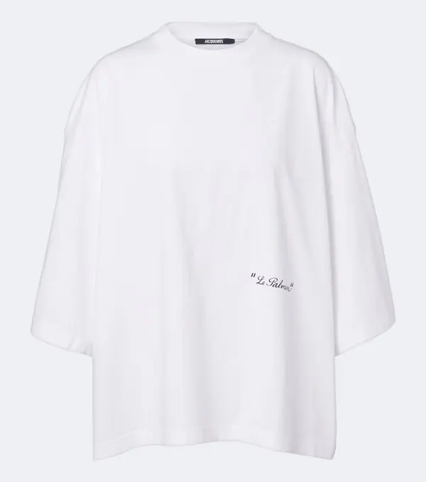 Jacquemus Le Palmier Printed Cotton Jersey T-shirt - White