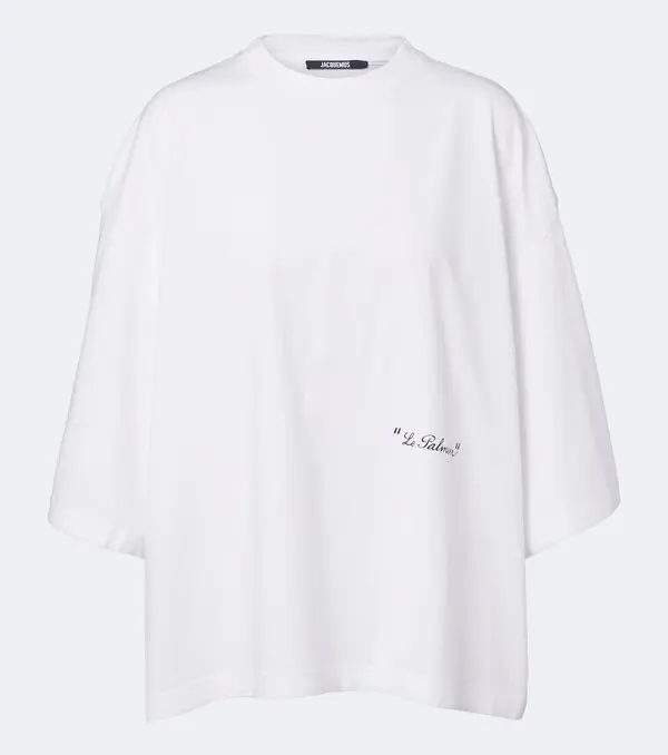 Jacquemus Le Palmier Cotton Jersey T-shirt - White