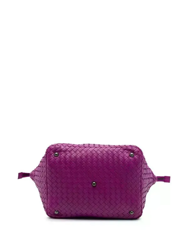 Bottega Veneta Woven Leather Tote Bag - Purple