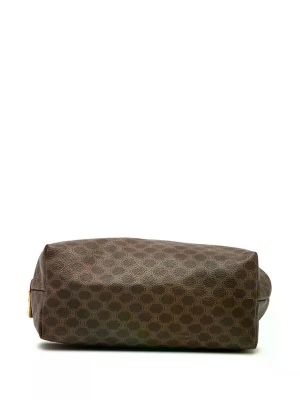 Celine 20th Century Macadam Coated Canvas Pouch