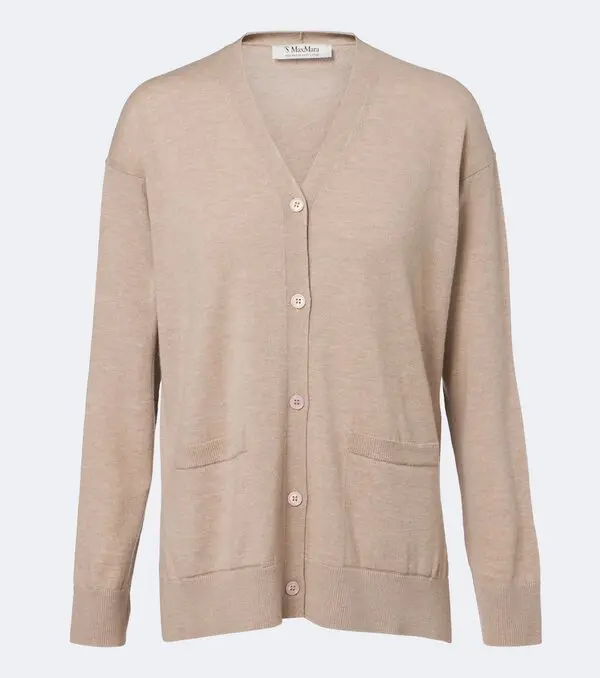 Max Mara Wool Cardigan - Beige