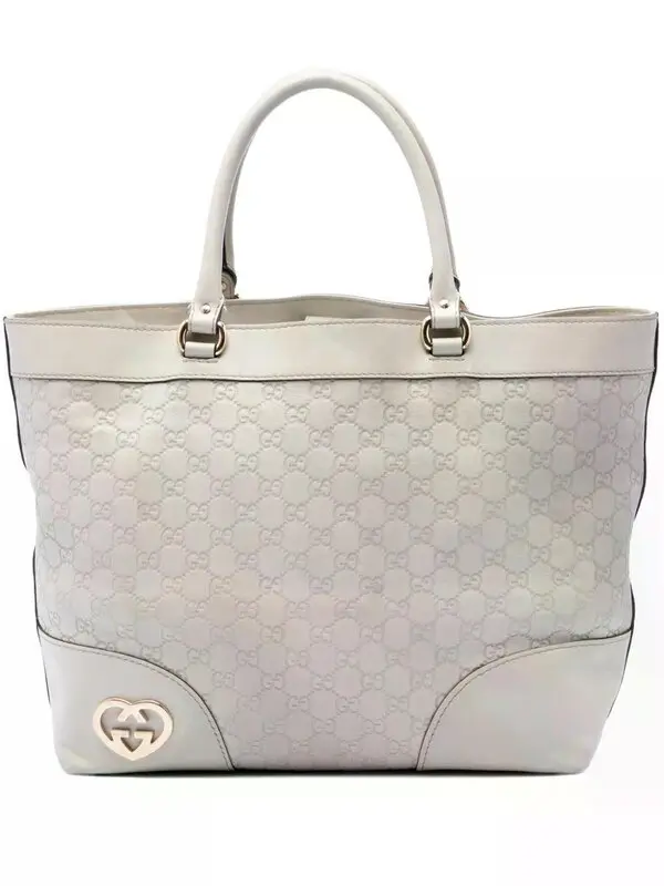 Gucci 2016-2026 Guccissima Lovely Tote Bag - White