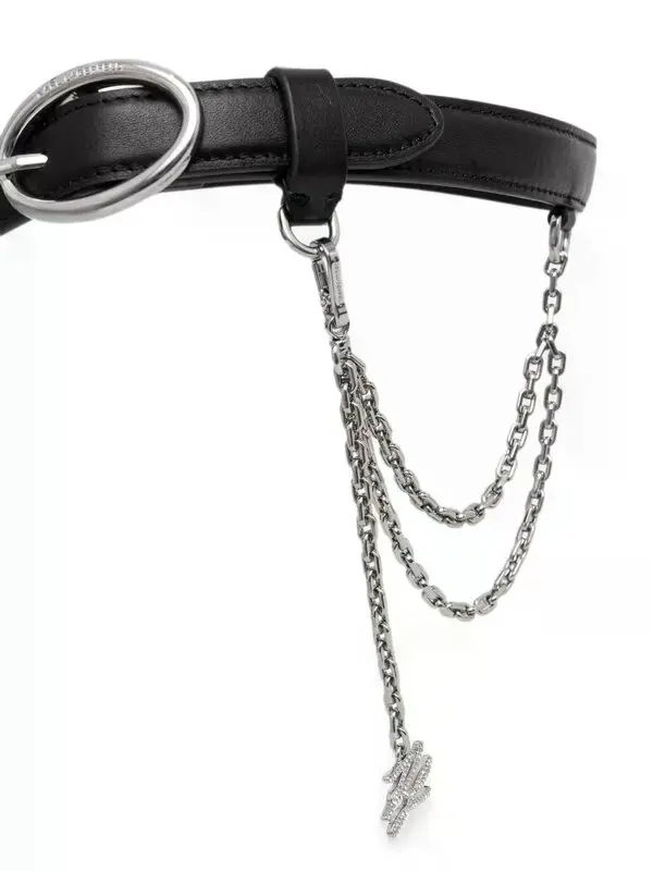 Karl Lagerfeld Chain-link Crystal-embellished Belt