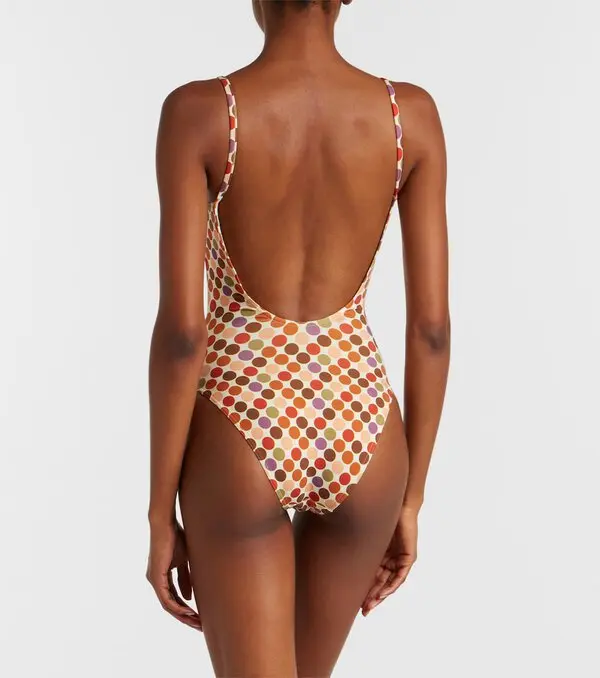 ERES Cutout Polka Dot One Piece - Multicoloured