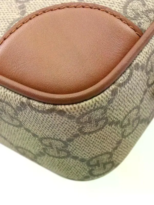 Gucci Gg Supreme Emblem Crossbody Bag
