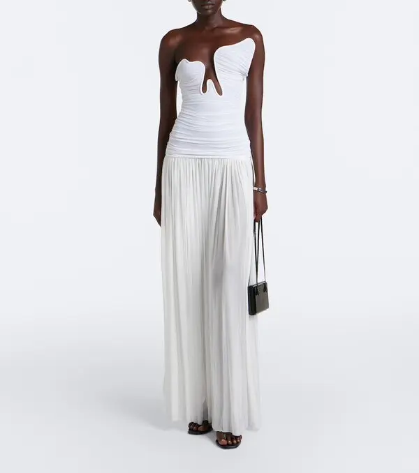 Christopher Esber Salacia Ruched Bustier Gown