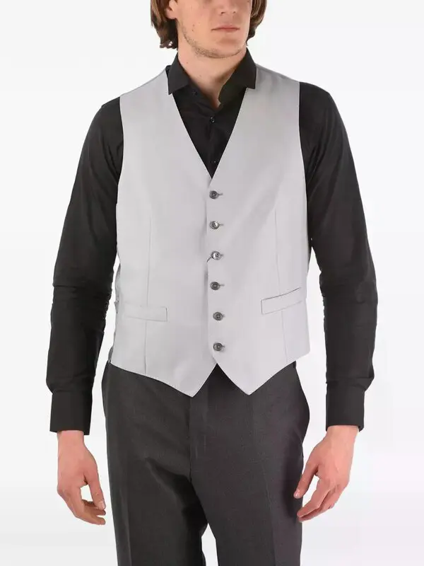 Corneliani Single-breasted Wool Waistcoat