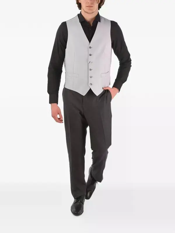 Corneliani Single-breasted Wool Waistcoat