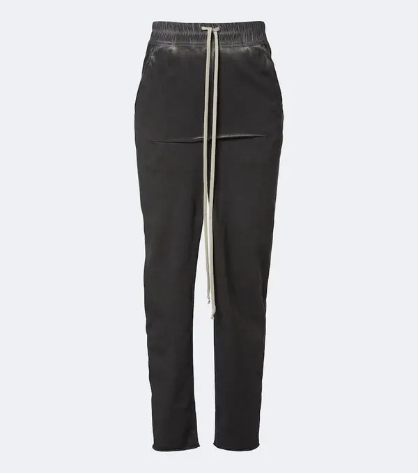 Rick Owens Sliced Pillar Cotton Maxi Skirt - Black