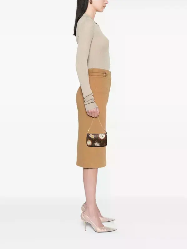 LOUIS VUITTON 2008 Monogram Patch Mini Pochette Accessoires Handbag